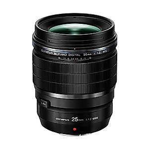 OM SYSTEM OLYMPUS M.Zuiko Digital ED 25mm F1.2 PRO For Micro Four Thirds System Camera, Ultra Bright F1.2 lens, Weather Sealed Design, MF Clutch, L-Fn Button