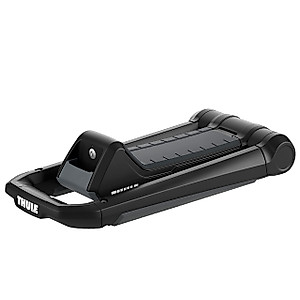 Thule Hull-a-Port Aero Rooftop Kayak Rack - Carries 1 Kayak - Anti-Theft Design - Foldable Design - Rubber Padding mounting Surface - Easy Strap Management - 75lb Weight Capacity