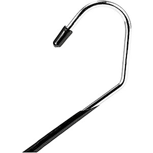 Pant Hangers 10 Packs, Royalhanger Metal Open Ended Hangers Skirt Hanger Strong Durable Space Saving Jeans Trouser Hangers with Non Slip Rubber Coating