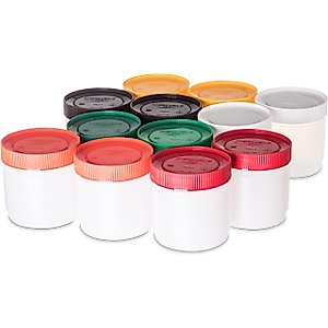 CFS PS502N00 Stor N' Pour Pint Backup Caps, 16 oz. Capacity, Assorted