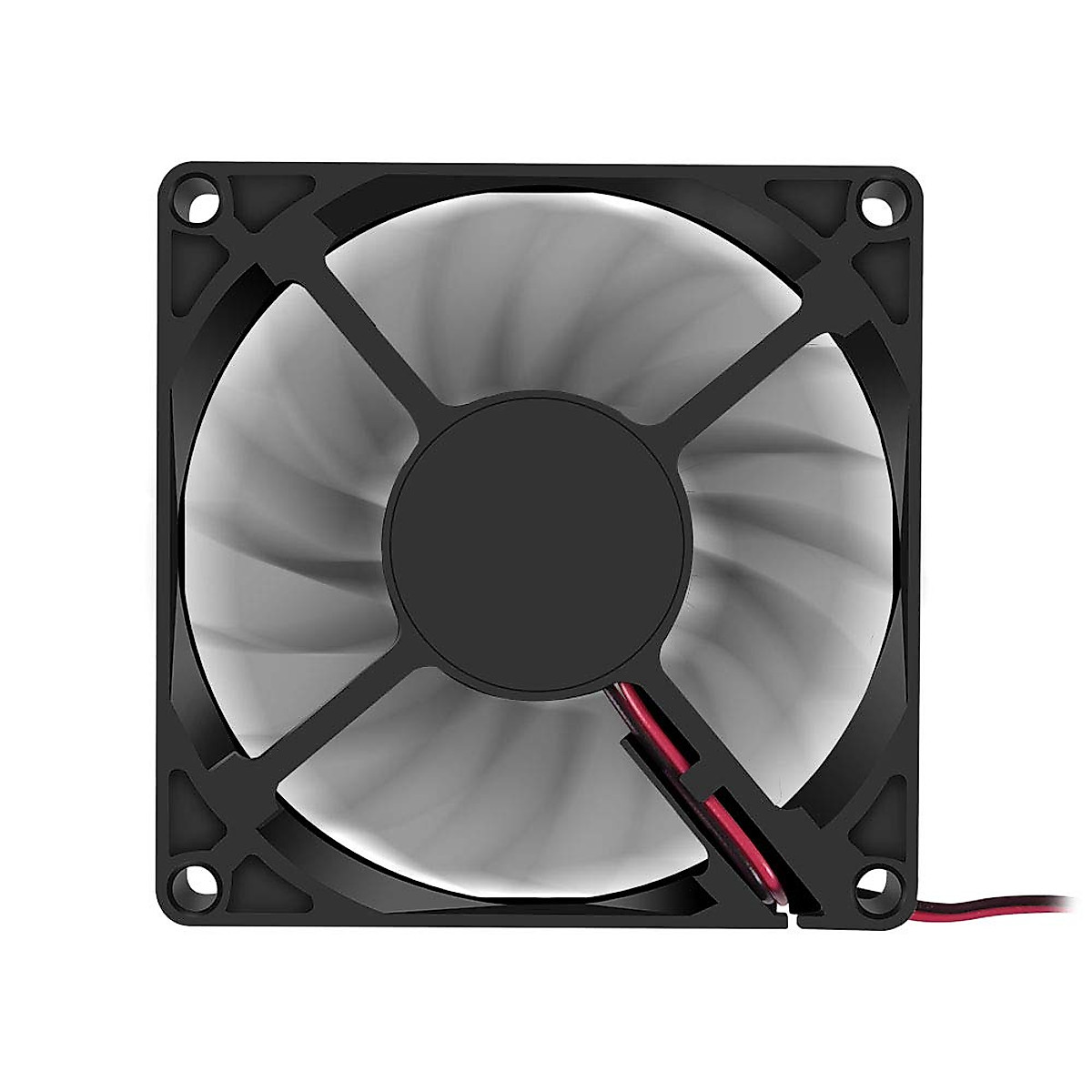 Dorhea 80x80x15mm Fan 12V 2Pin DC 8015 Brushless Cooling Case Fan for Cooling PC Computer Case CPU Radiator Cooler Fan 2Pin