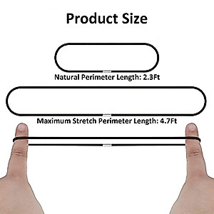 Trash Can Bands Fits 13 to 30 Gallon Trash Cans, Hongmed Garbage Can Rubber Bands, 6 Count (Pack of 2), One Pack Black, Blue, Olive Green, Another Black Only.