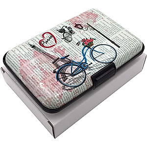 BFL RFID Credit Card Holder for Women or Men, Theft Proof Credit Card Holder, Slim Design Fits in Pocket (Flower Core)