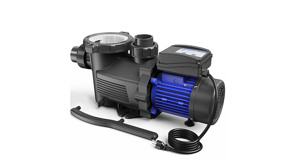 AQUASTRONG 1 HP Pool Pump with Timer - High Flow & Efficient