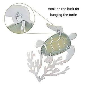 HONGLAND Seaturtle Wall Art Decoration Living Room Wall Decor Turtle Hanging Sculpture for Home Bedroom Garden
