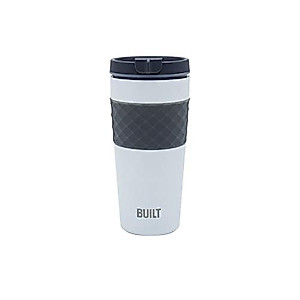 BUILT 16 Ounce Morgan Double wall Stainless Steel Desk Tumbler White 5270075