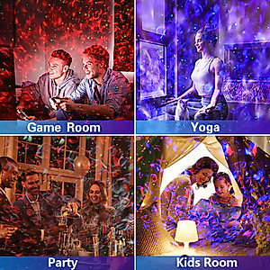 Galaxy Projector, Star Light Projector for Bedroom, Sleeping Soothing White Noise Sound Machine with Remote, Timer, Music Speaker, 8 Soother Sounds Ocean Wave Projector for Baby Kids Adults Relaxation