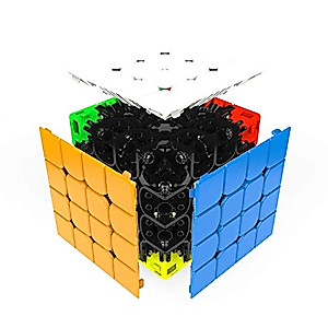 GAN 460 M Magnetic 4x4 Speed Cube, Magnets 4x4 IPG Honeycomb Surface 40°/25° Corner-Cutting 3D Puzzle Fidget Cube Stress Relief Toy Games for Adults and Kids