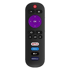 Amtone RC280 OEM Replacement Universal TV Remote Control Compatible with All TCL Roku TVs. 【Only Works with Roku TVs, Not for Roku Stick and Roku Box】 (Netflix/Disney/AppleTV/HBOMAX)
