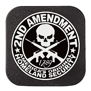 2nd Amendment Rubber Receiver Tube Hitch Plug. Truck Trailer Hitch Cover Plug Insert Fits 2" Receivers. Fits 2 inch Receiver Level 3 4 5 Ford GMC Toyota Jeep Dodge Chevy (2" Receiver Plug)