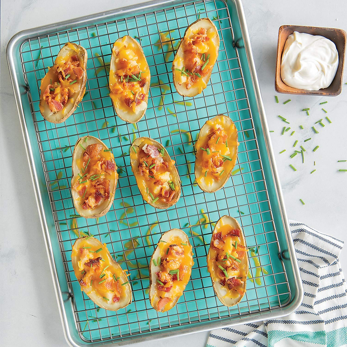 Nordic Ware 3-Piece Cookie Set, 1 Pack, with Aqua Baking Mat