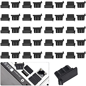 40PC USB A Port Cover Caps, Durable USB Cover Caps for USB Type-A Female Port, USB Dsut Cover for Desktop PC Laptop Router Hub or Other Device with USB Type-A Female Port