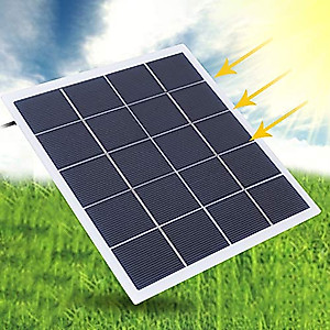 Filmena Romantic PresentSolar Panel Solar, Solar Panel Module 4W 5V Portable Outdoor Solar Battery Panel, 3.7V Battery Garden Light Solar Laminated Board, for Exploring Outdoor Camping