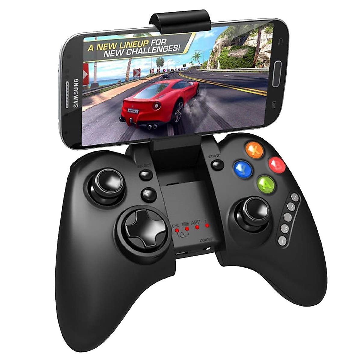Megadream Wireless Android Gaming Controller Joystick with Phone Clamp for Samsung Galaxy S9 S8 S7 S6 Note 9 8, HTC One, LG, Nokia Smartphone Tablet - Work Windows 8 7 XP & Android TV Box/Android TV