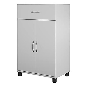 SystemBuild Lonn 24" 1 Drawer/2 Door Base Storage Cabinet in Dove Gray