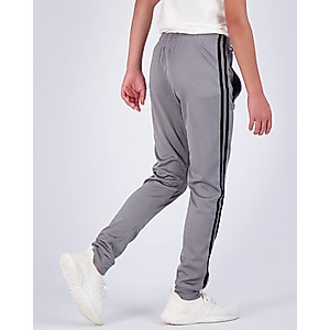 3 Pack Boys Girls Youth Active Teen Mesh Boy Sweatpants Joggers Running Basketball School Track Pants Athletic Workout Gym Apparel Training Jogger Fit Kid Clothing Casual Pockets - Set 10,L(14-16)