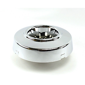 BB Auto New 4x4 Open Front Wheel Chrome Center Cap Replacement for 1999-2004 Ford F350 Super Duty Dually (Dual Rear Wheel)