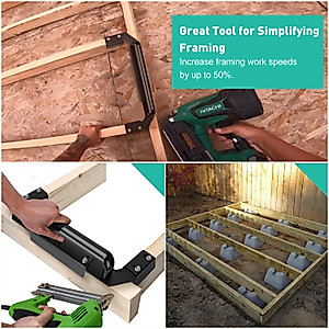 DITKOK 16 Inch On-Center Stud Layout Tool Adjustable Fit 1 ½ - 2 inches Lumber - Precision Wall Stud Framing Tool, Framing Spacing Tool, Premium Wall Stud Framing Tool, Precision Measurement Jig Tool