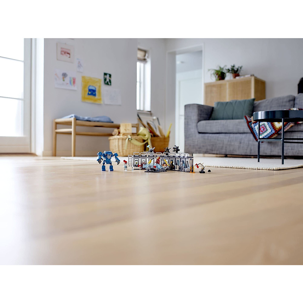 LEGO Marvel Avengers Iron Man Hall of Armor 76125 Building Kit, Tony Stark Iron Man Suit Action Figures (524 Pieces)