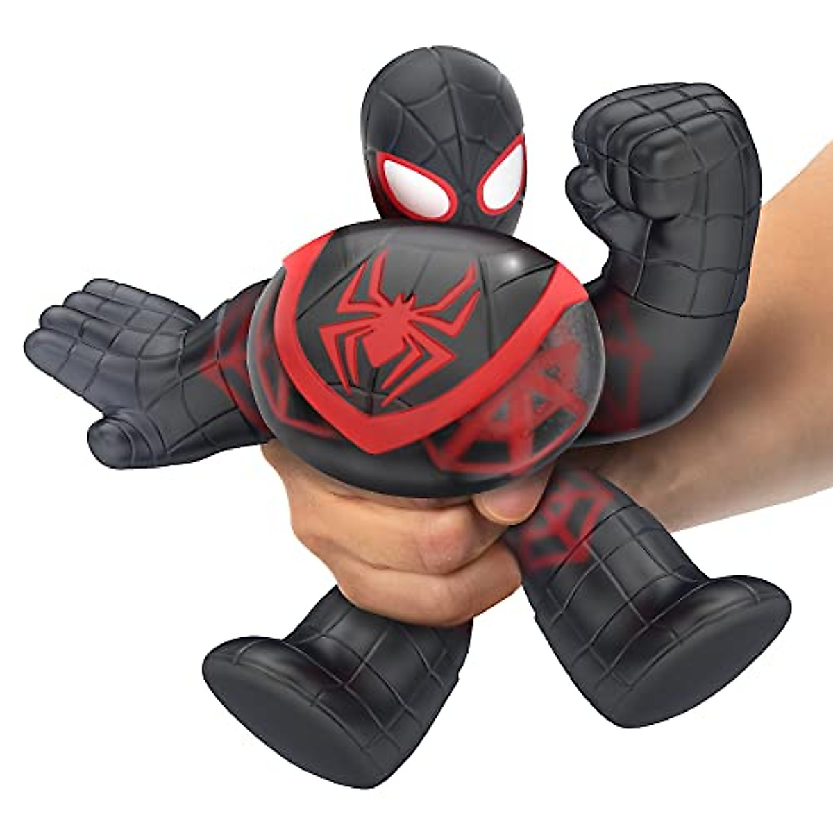 Heroes of Goo Jit Zu Marvel 2 Pack - Radioactive Spiderman and Miles Morales. Squishy, Stretchy, Gooey Heroes