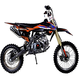 X-PRO 125cc Dirt Bike Pit Bike Kids Dirt Pitbike 125 Dirt Pit Bike (White)