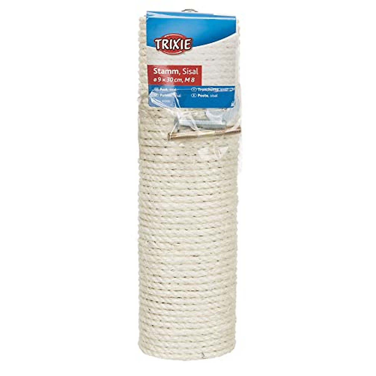 TRIXIE Replacement Sisal Post for Scratching Posts, Cat Trees and Cat Towers, 3.5 in x 11.8 in (9 x 30 cm)