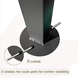 Carport Shelter with Removable Cover, Car Canopy Portable Garage with Anchor Kit, Outdoor Party Gazebo, 154.3" L x 115.4" W x 100.8" H (White)