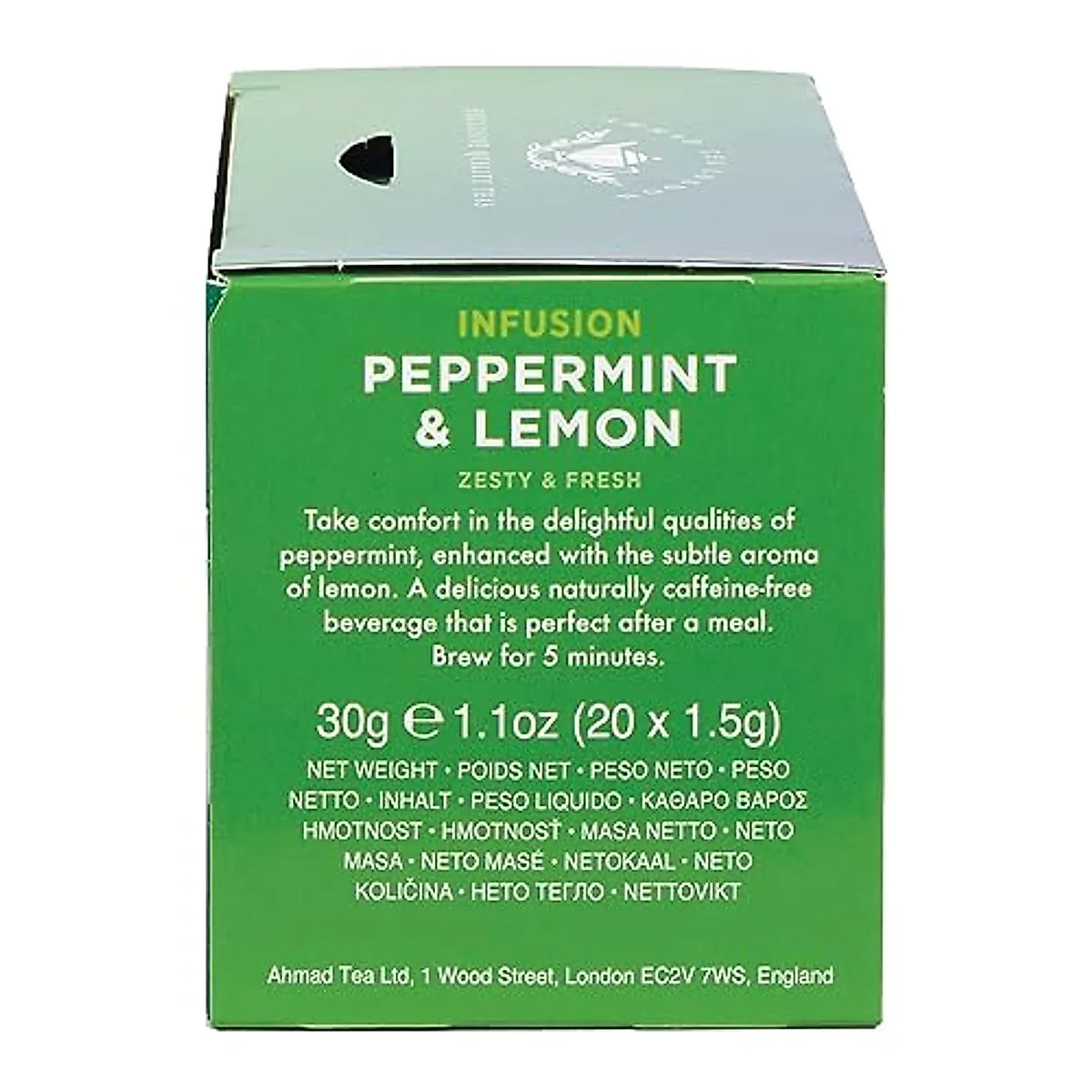 Ahmad Tea - Peppermint & Lemon Tea 20 Bags - 30g
