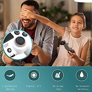 Generic Aim Assist or Precision Rings for PlayStation 5 (PS5), PS4, Xbox Series S/X, Xbox One, Nintendo Switch Pro and Scuf Controller Foam, black & grey.