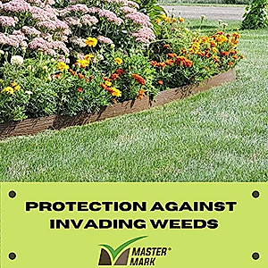 Master Mark Plastics GL61100056514 Landscape Fabric, Edging & Fencing Brown 3inx40ft, 3 Inch by 40 Foot, Natural
