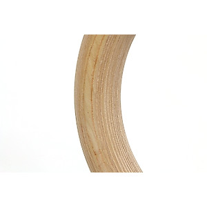 CFF Wood Olympic Rings 1.25" Diameter - 18' Black Extra Wide Numbered Straps