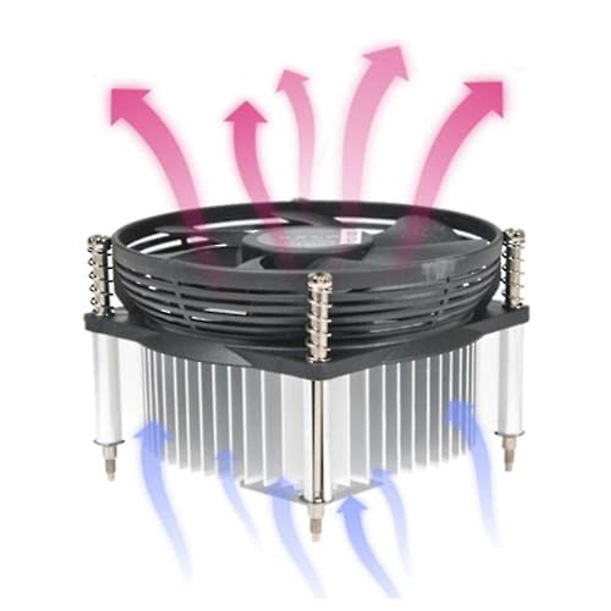 A93 CPU Cooler Radiator - 95mm Cooling Fan & Aluminum Heatsink - for Intel CPU Socket LGA775 (A93)