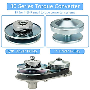 30 Series Torque Converter 2-7HP Go Kart Clutch 1" 10T #40 41 420 and 12T #35 Chain Go Kart Mini Bike Clutch Comet TAV2 30-100 Engine Drive Replacement Set