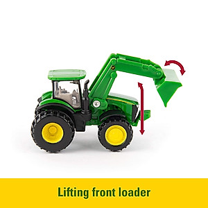 John Deere ERTL Iron Die-Cast Replicas - Includes John Deere Tractor, Gator, and Skid Steer Farm Toys with Collectible Display Box - John Deere Tractor Toys - 3 Inch, Green, 3 Count