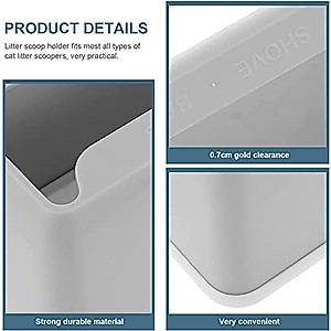 Phooyeejoon Universal Cat Litter Scooper Holder,Durable with Heavy Scoopers Holding Stability,Works with All Metal and Plastic Scoopers(Litter Scoop Not Included)