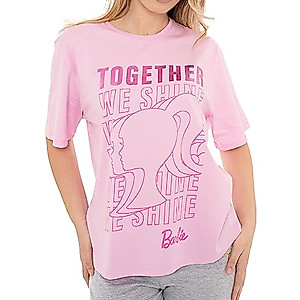 Barbie T Shirt Women Cotton Ladies Tshirt | Womens Summer Clothes | Pink XXL
