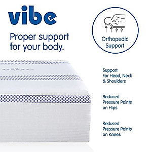 Vibe Gel Memory Foam 12-Inch Mattress | CertiPUR-US Certified | Bed-in-a-Box, Twin XL