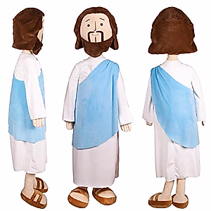 KANGAROO Giant 6 Foot Plush Jesus Doll; Great for Christmas, Easter, Kids' Bedrooms, Churches & Christians! Tower of Babel Humongous
