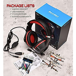 SVYHUOK PS4 Gaming Headset with Mic, Stereo 2019 Latest Lightweight Over-Ear Headphone for Games, Stereo Surround with Noise Cancelling 3.5mm Jack for PC Laptop