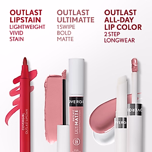 Covergirl Outlast All-Day Lip Color with Moisturizing Topcoat, New Neutrals Shade Collection, Rosie, 0.06 Ounce (Pack of 1)