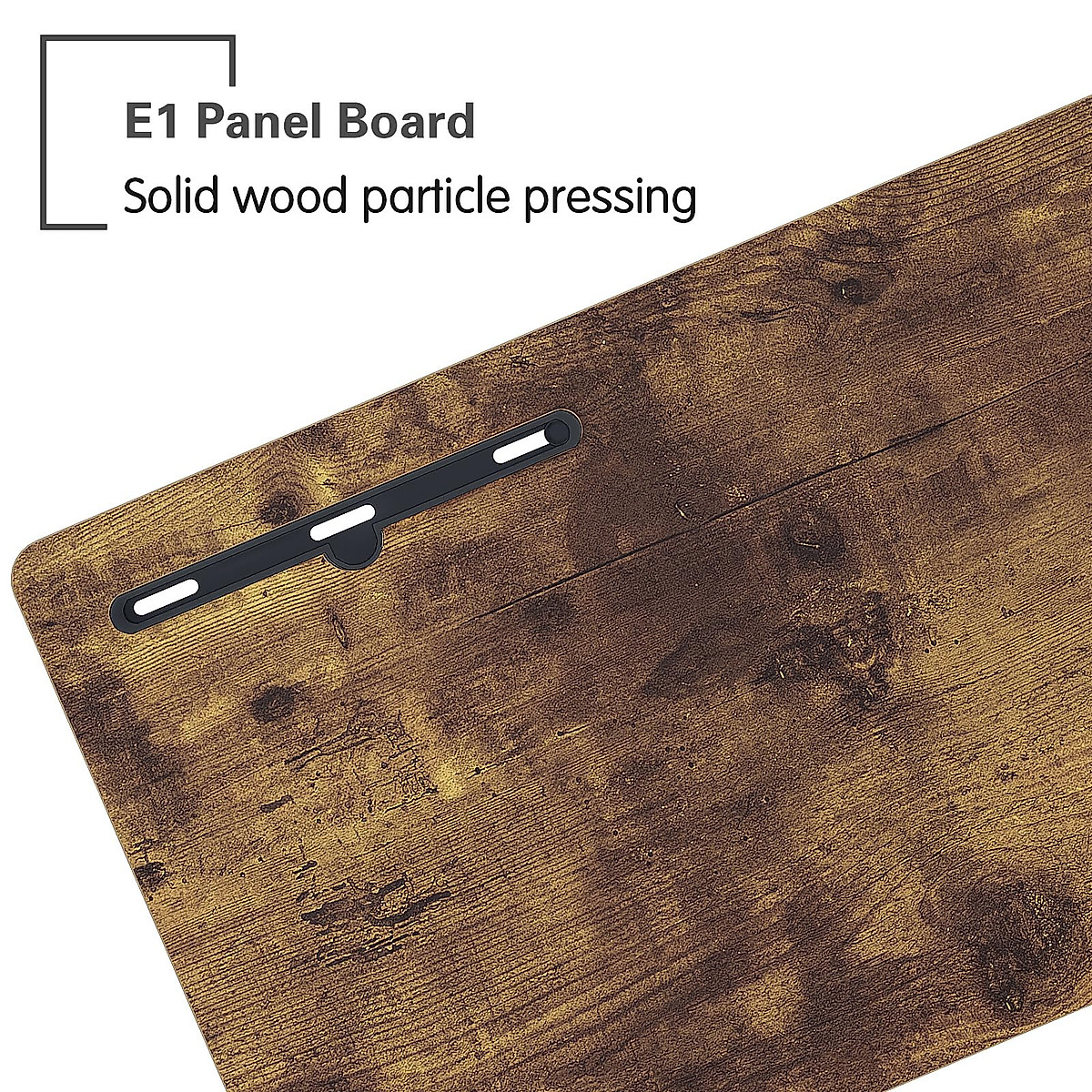 DlandHome Rolling Desk Adjustable Standing Desk, Mobile Side Table 31.4 Inches w/Wheels Adjustable C Table Movable Portable Laptop Computer Stand for Bed Sofa,Retro