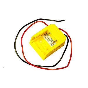 Made by Mitchell D12 Power Dock for DeWalt 12V DCB12x Battery, Wired 14AWG, PN# D12-14