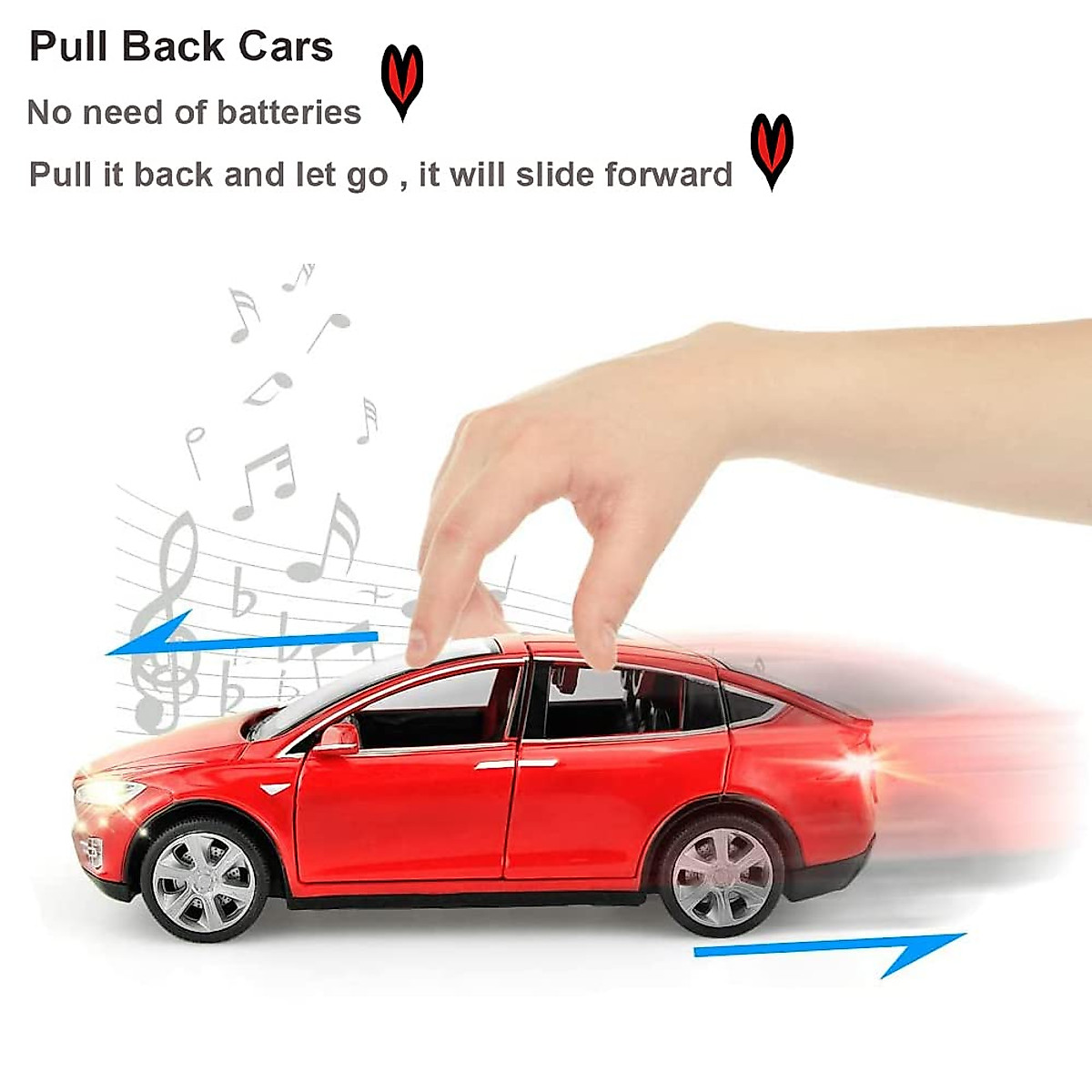 SASBSC Toy Cars Model X 1:32 Pull Back Vehicles Diecast Car Model Car Toys for Boys and Girls 3 to 12 Years Old