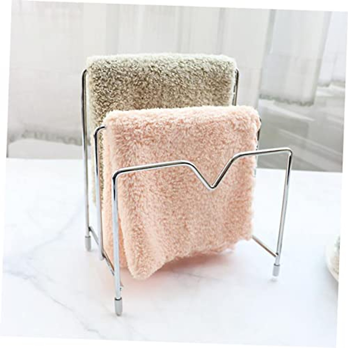 NUOBESTY 2pcs Stainless Steel Over The Sink Dish Rack in-Sink Dish Racks Stainless Dish Rack in Sink Dish Rack Dish Drying Rack Cutting Board Holder Chopping Board Drain Rack Dish Shelf