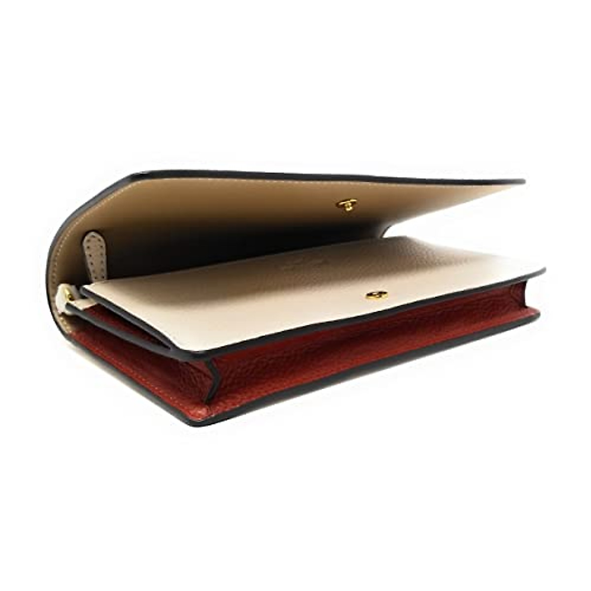 COACH Women's Boxed Anna Foldover Clutch Crossbody And Card Case Set (Gold/Chalk/Taffy Multi)