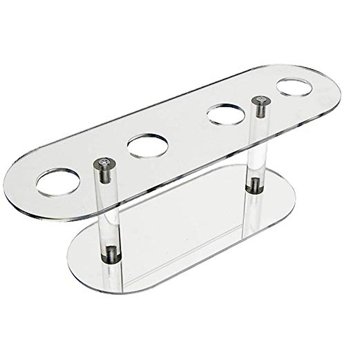 Ice Cream Cone Holder, 4 Holes Transparent Acrylic Cupcake Cake Ice Cream Stand Cone Display Stand crylic Cone Stand Waffle Cone for Parties, Weddings Birthday Party or Buffet(Transparent)