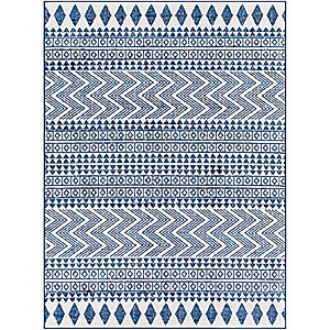 Artistic Weavers Bohemian Moroccan Calliope Area Rug, 5 ft 3 in x 7 ft, Navy