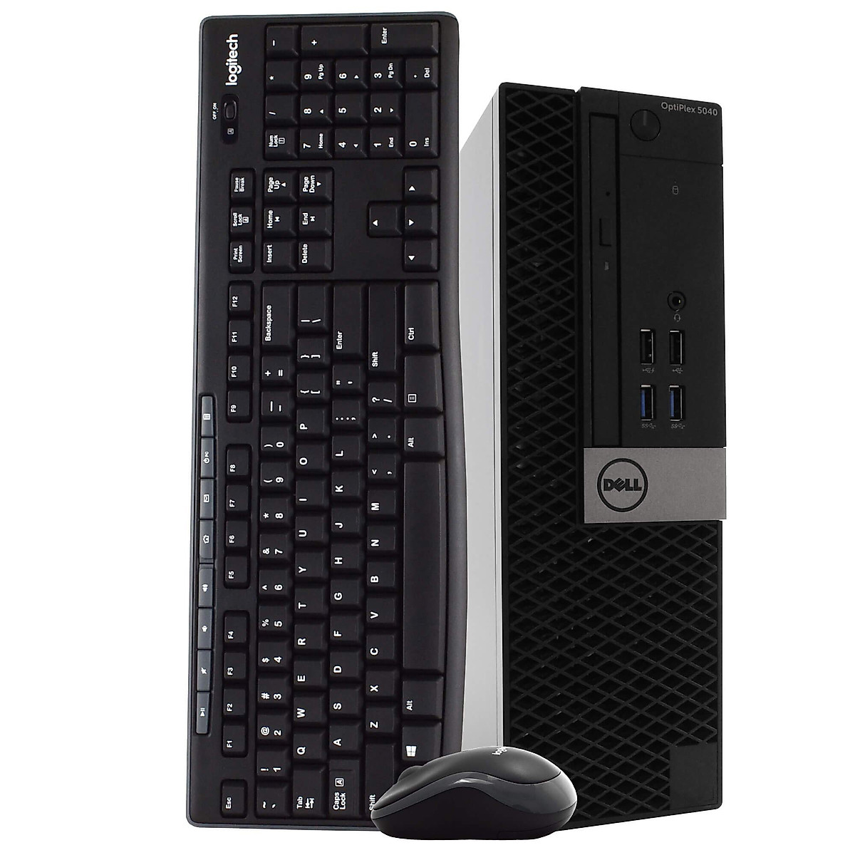Dell OptiPlex 5040 Small Form PC Desktop Computer, Intel i5-6500, 16GB RAM, 2TB Hard Drive, Microsoft Office 365 Personal, Windows 10 Pro, Wireless Keyboard & Mouse, DVD, WiFi, HDMI, USB 3.0 (Renewed)