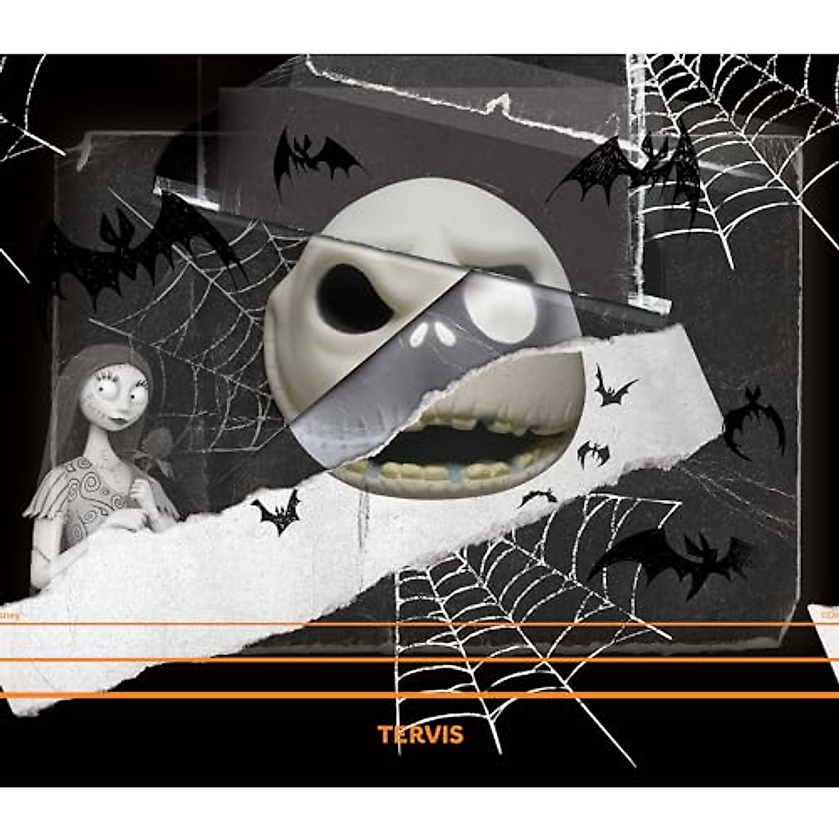 Tervis Venture Water Bottle Disney - Nightmare Before Christmas Midnight Nightmare Triple Walled Insulated Tumbler Travel Cup Keeps Drinks Cold & Hot, 36oz, Stainless Steel