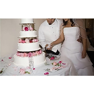 Wedding Cake Knife Shovel Server Set Silverware Stainless Steel Ceramic Handle Wedding Party Thanksgiving Christmas (White)